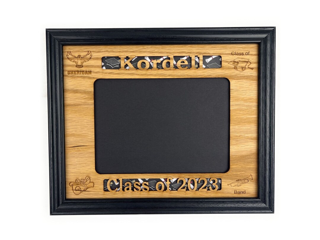 Senior Stats Graduation Picture Frame - 8x10 Frame Holds 5x7 Photo ...
