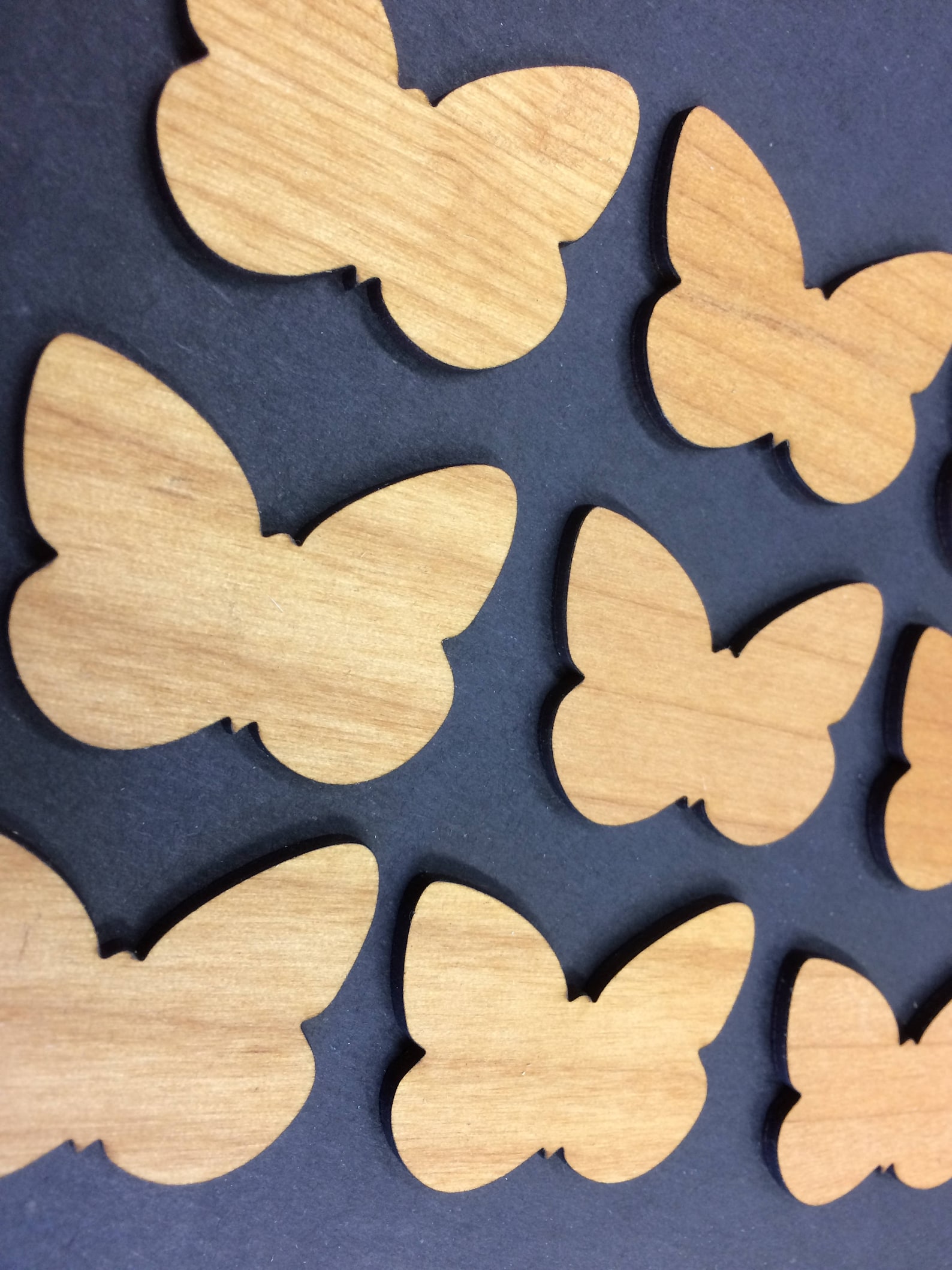 Wood Butterfly Shapes Set of 10 Wood Butterflies Wooden - Etsy
