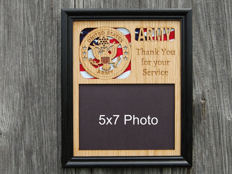 US Army Picture Frame: 5x7 Photo, Retirement Gift - Etsy