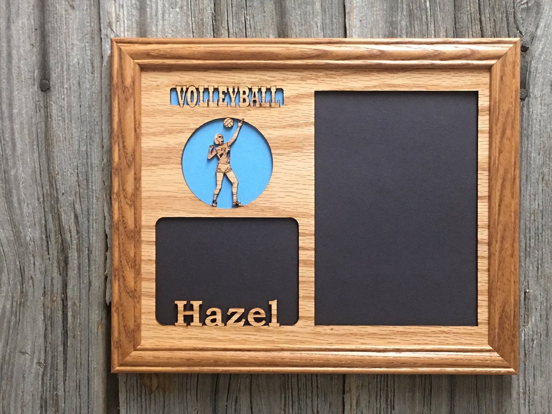 Volleyball Picture Frame - 8x10 Frame Holds 5x7 and 3x4 Photos ...