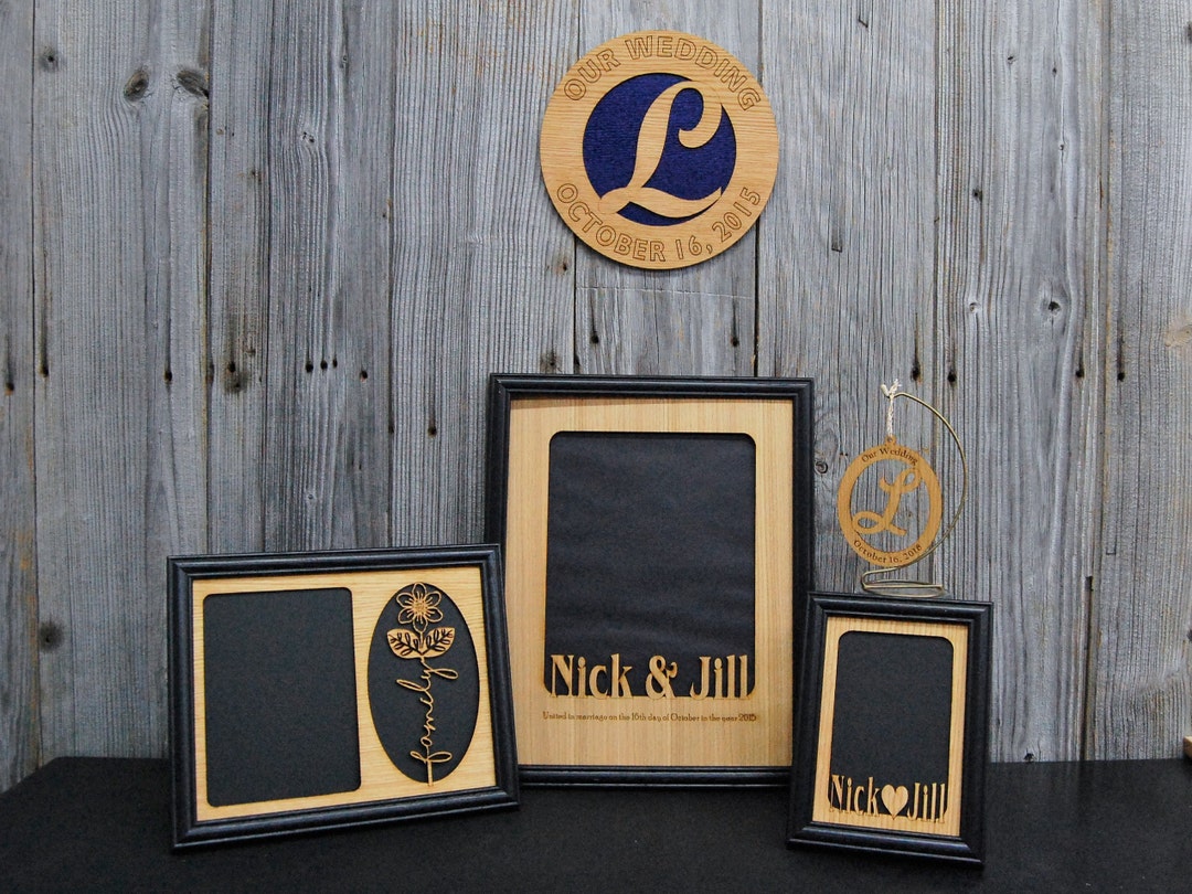 Wedding Gift Set - Our Wedding Picture Frame, Our Wedding Sign, Our ...