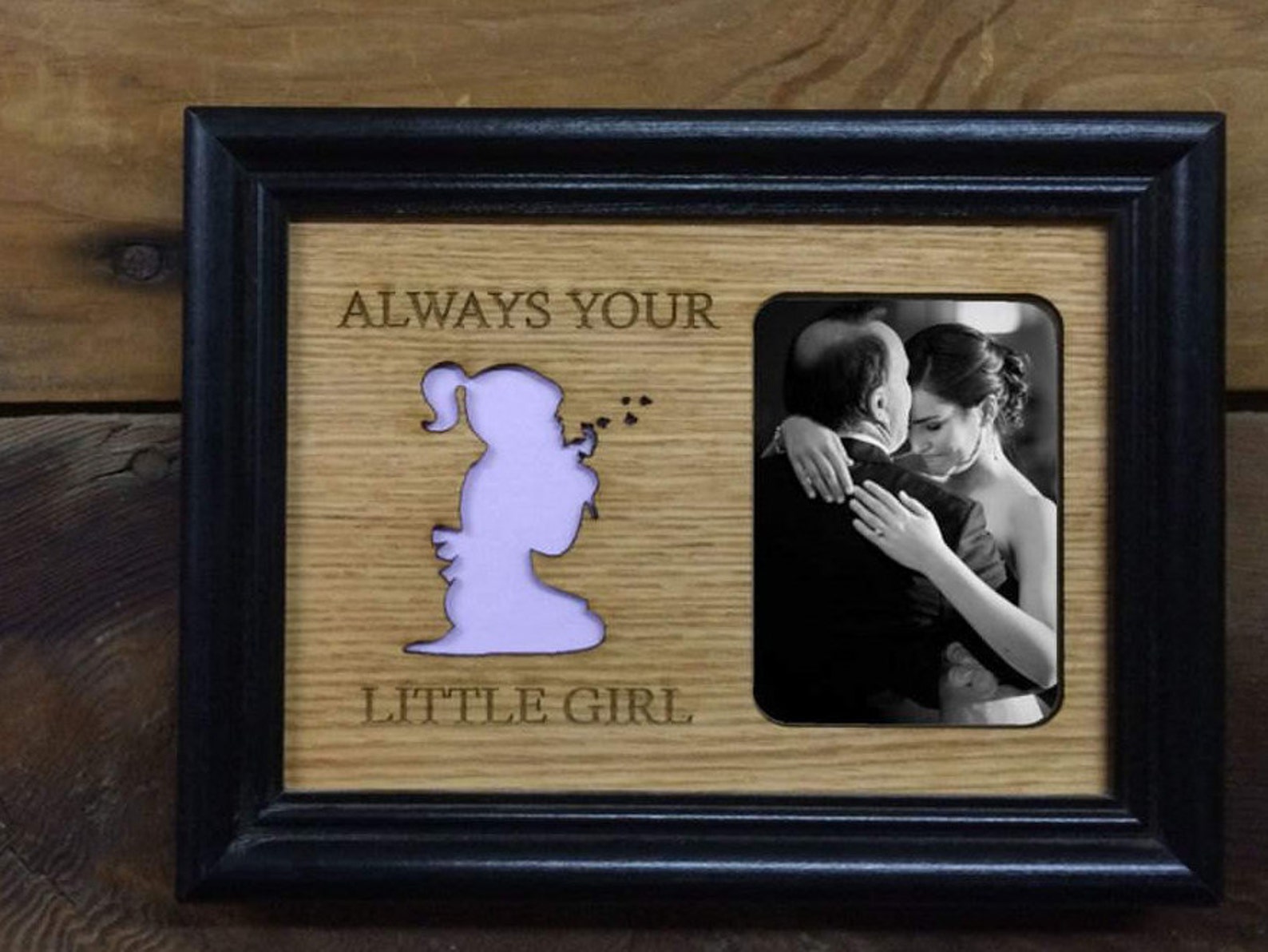 Always Your Little Girl Picture Frame Holds 3x4 Photo Gift - Etsy