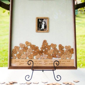 85 Guest Unique Drop Top Box Wedding Guest Book Alternative 12x16 ...