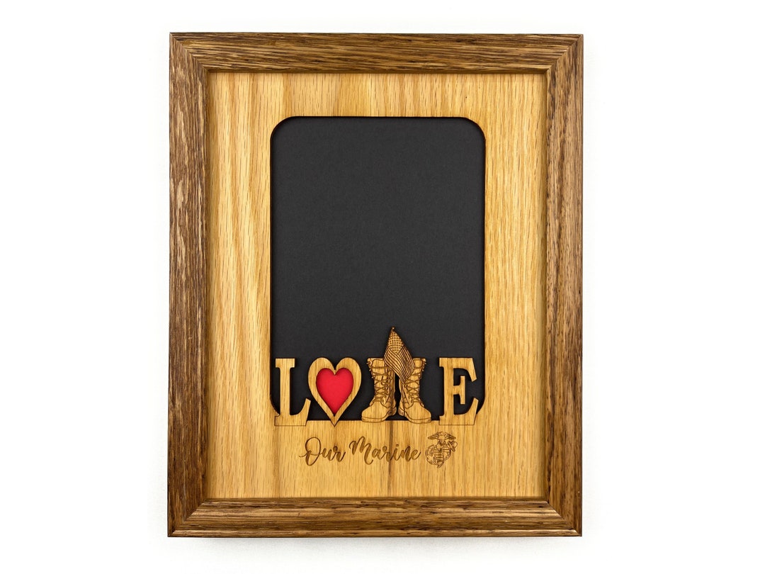 Love My Marine Picture Frame - 8x10 Frame Holds a 5x7 Photo - Etsy