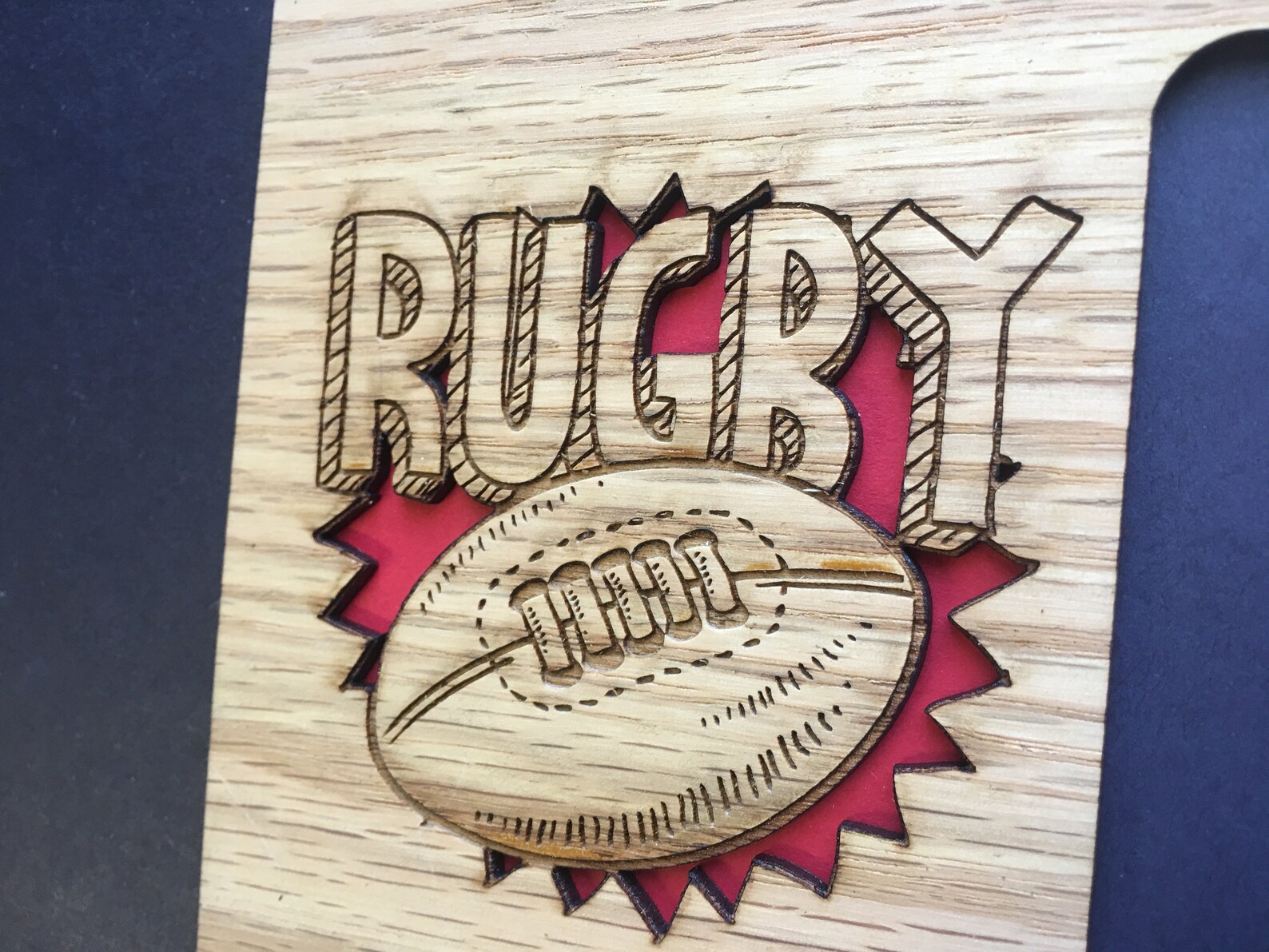 Rugby Photo Frame 5x7 Frame Holds 3x4 Photo Rugby Gift - Etsy