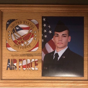 US Air Force Picture Frame - 8x10 Frame Holds 5x7 Photo - Etsy