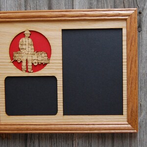 Firefighter Picture Frame - 8x10 Frame Holds 5x7 and 3.5x4.5 Photos ...