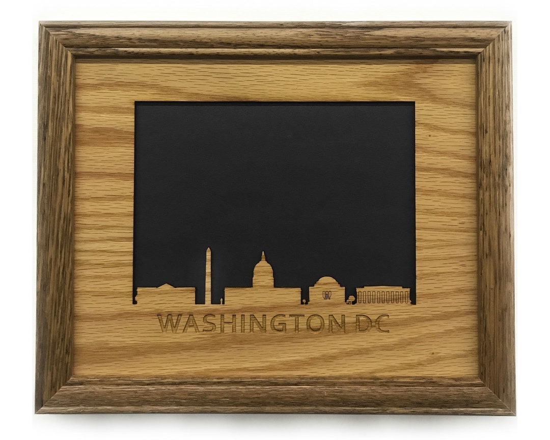 Washington DC Skyline Picture Frame - 8x10 Frame Holds 5x7 Photo ...