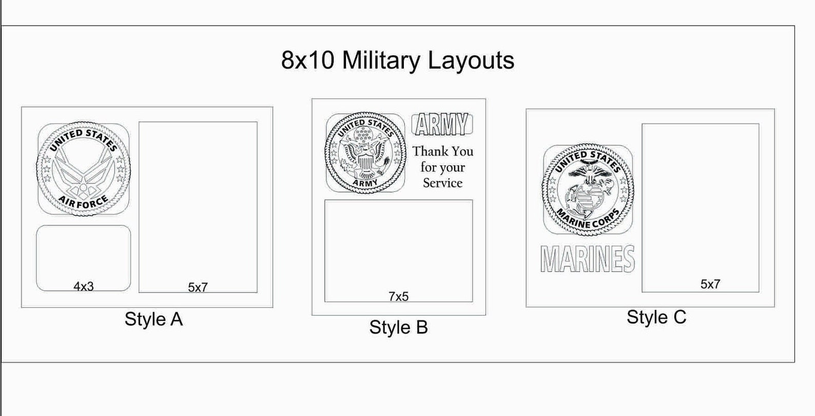 US Marine Corps Picture Frame 8x10 Frame Holds 5x7 Photo - Etsy