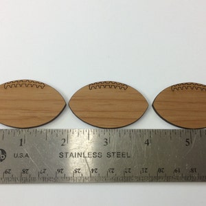 Wooden Footballs - Set of 10 - Wood Football Shape, Football Decor - Etsy