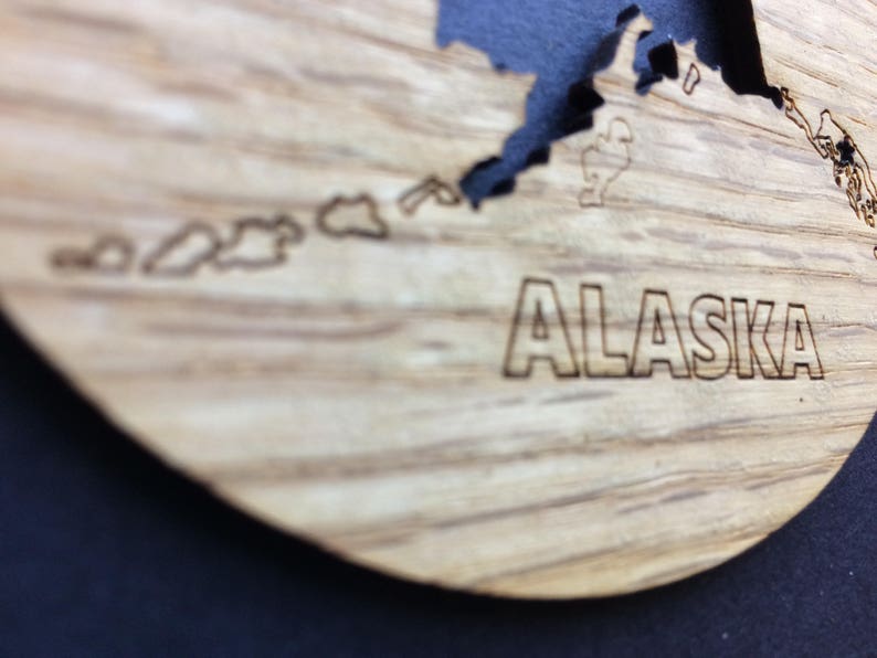 Alaska State Ornament Alaska Decor Alaska Gift for Traveler - Etsy