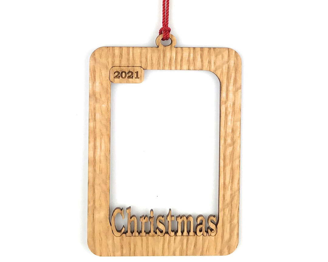 2025 Christmas Ornament Picture Frame, Christmas Tree Frame Ornament ...