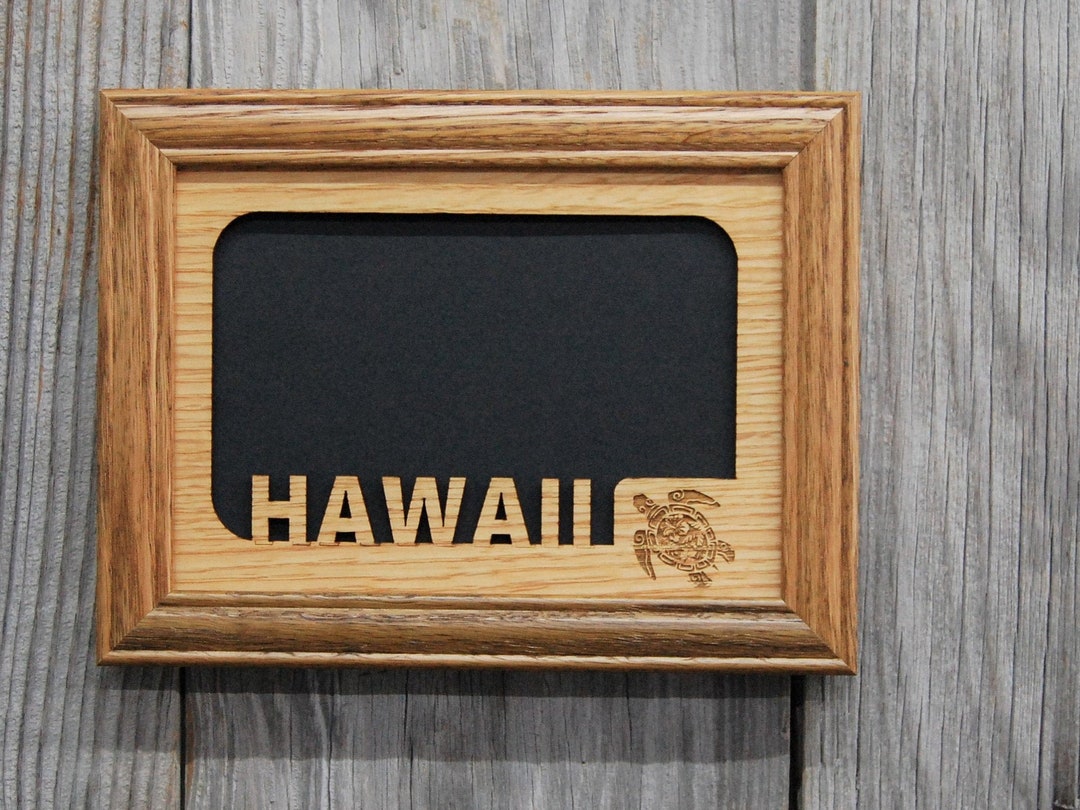 Hawaii Picture Frame - 5x7 Frame Holds 4x6 Photo - Hawaii Vacation ...