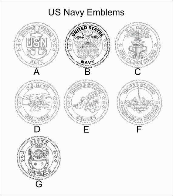 Military Branches Symbols Coloring Pages
