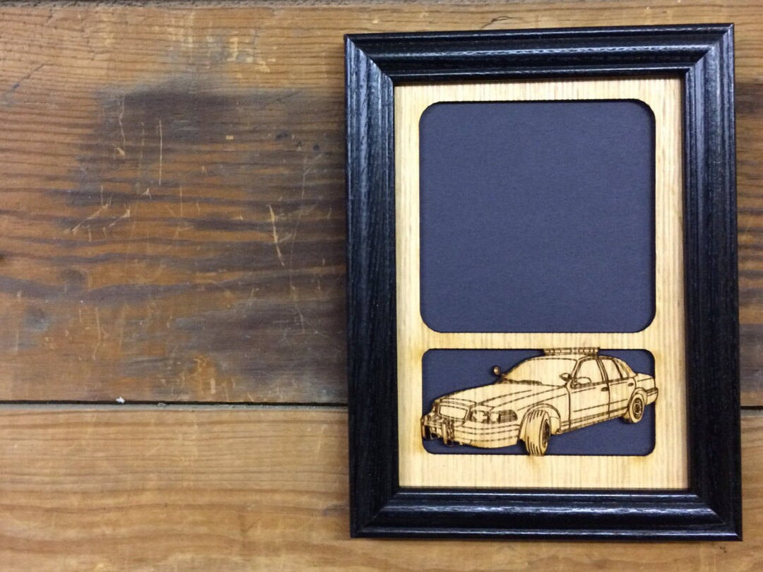 5x7 Police Car Picture Frame, Police Decor, Thank You Gift, Law ...
