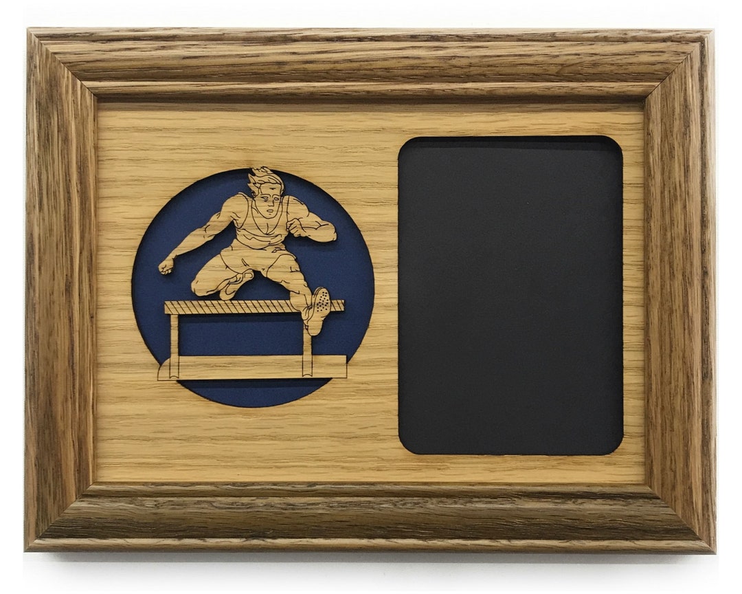Track Picture Frame - 5x7 Frame Holds 3x4 Photo - Track Parent Gift ...
