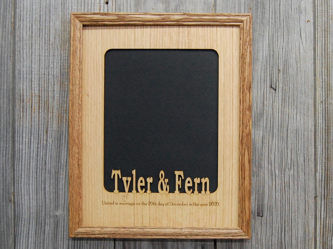 United in Marriage Wedding Picture Frame - 8x10 Frame Holds 5x7 Photo ...
