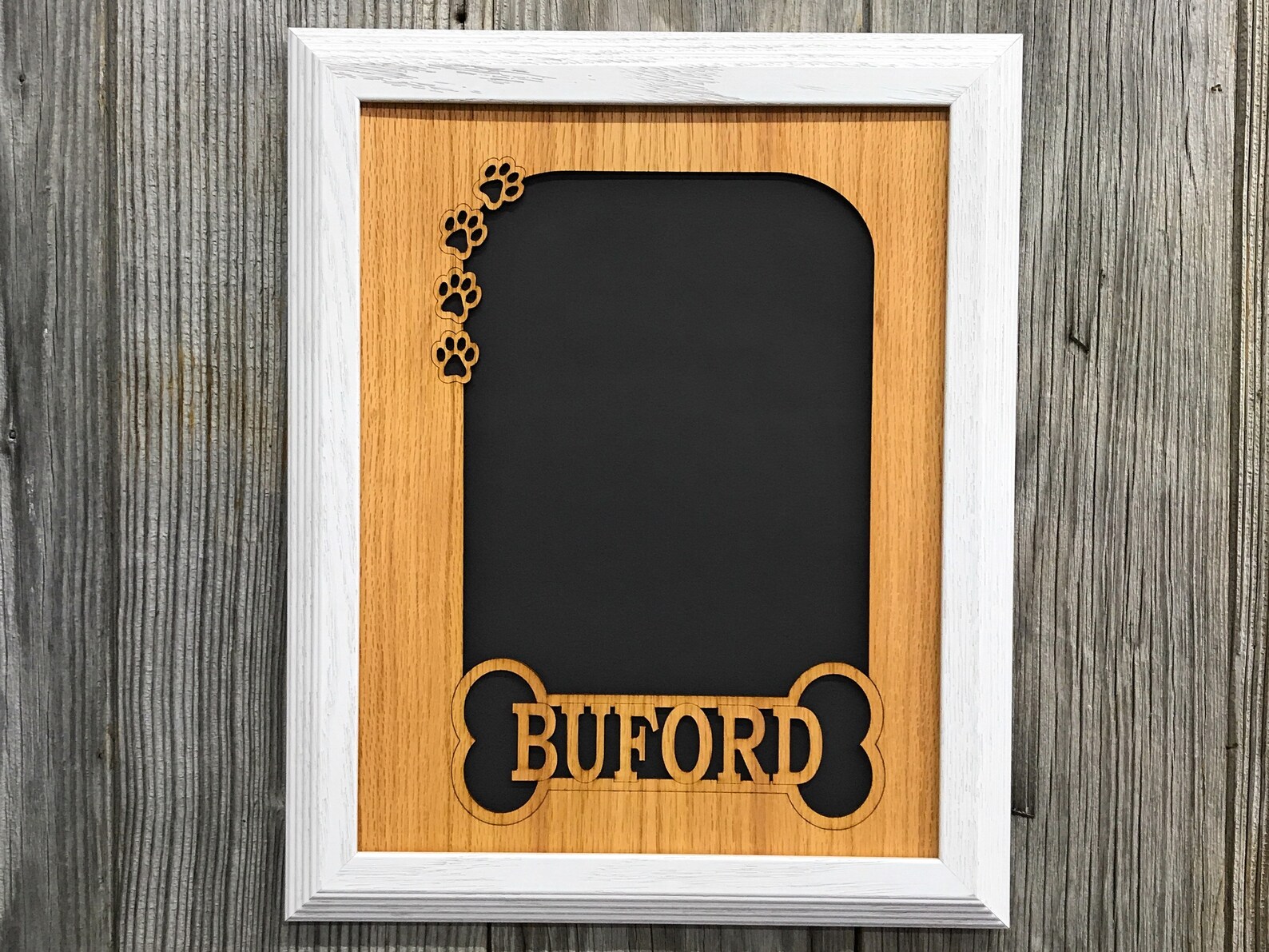 Personalized Dog Bone & Paw Prints Picture Frame 11x14 Frame - Etsy