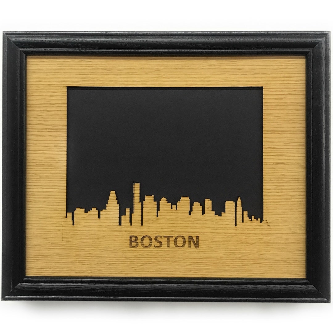 Boston Skyline Picture Frame - 8x10 Frame Holds 5x7 Photo - Etsy