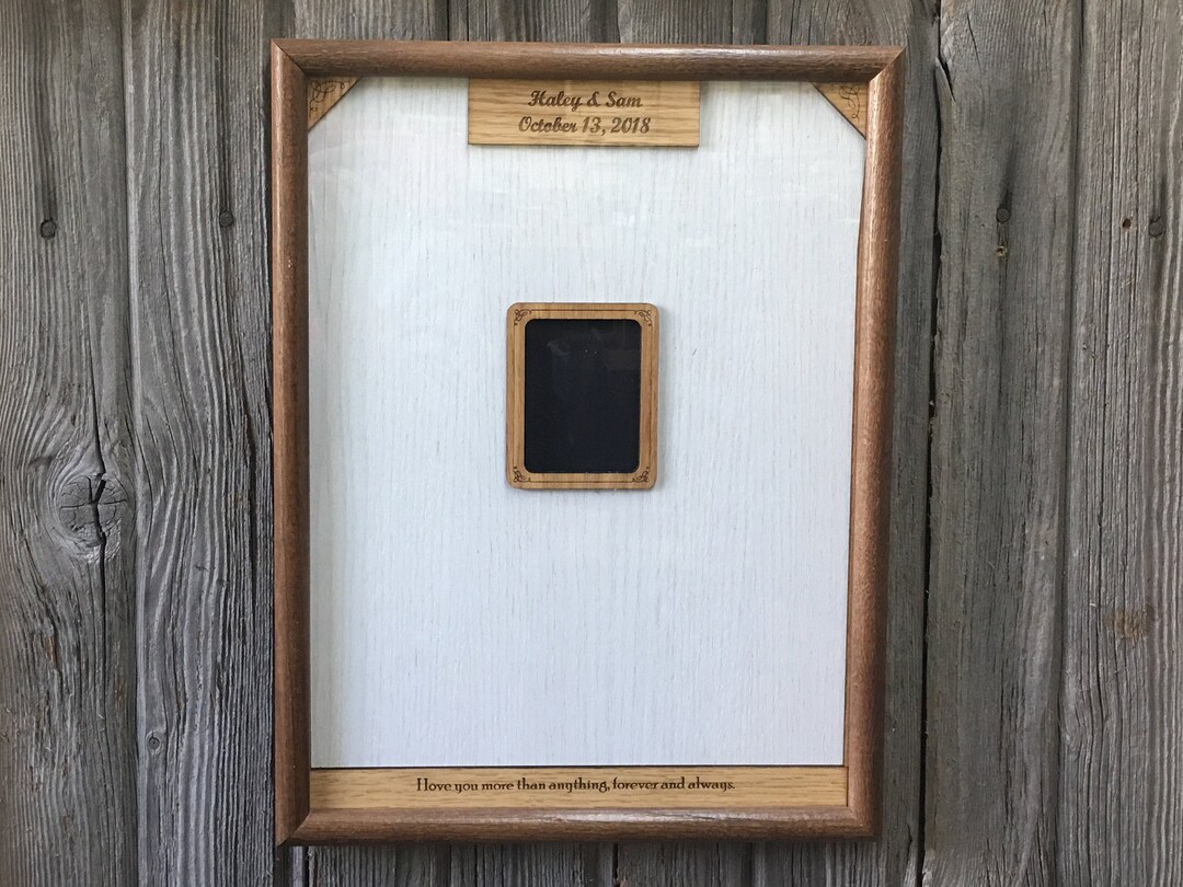 85 Guest Unique Drop Top Box Wedding Guest Book Alternative 12x16 ...