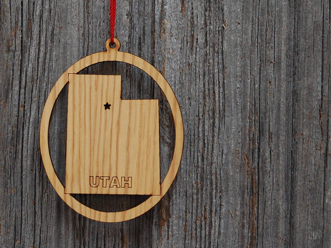 Utah State Ornament Utah Wall Decor Utah Gift for Traveler - Etsy