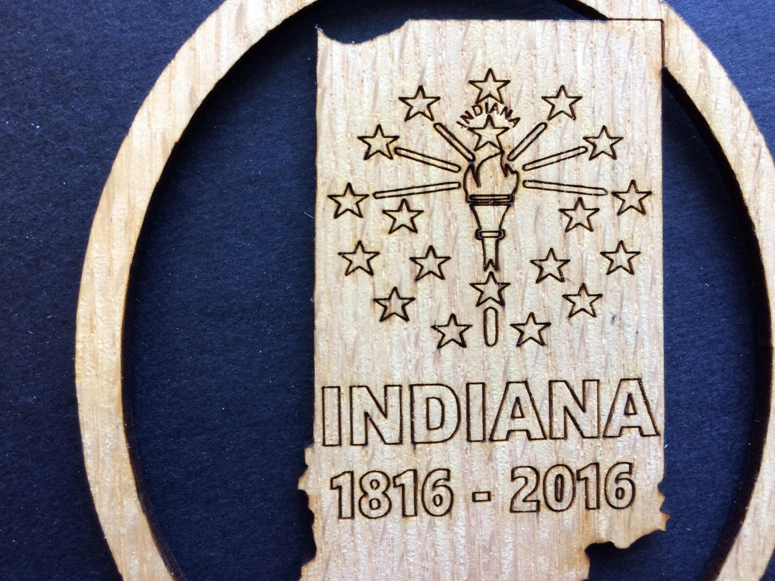 Indiana Ornament, Indiana Bicentennial, Indiana Decor, Indiana Gift ...