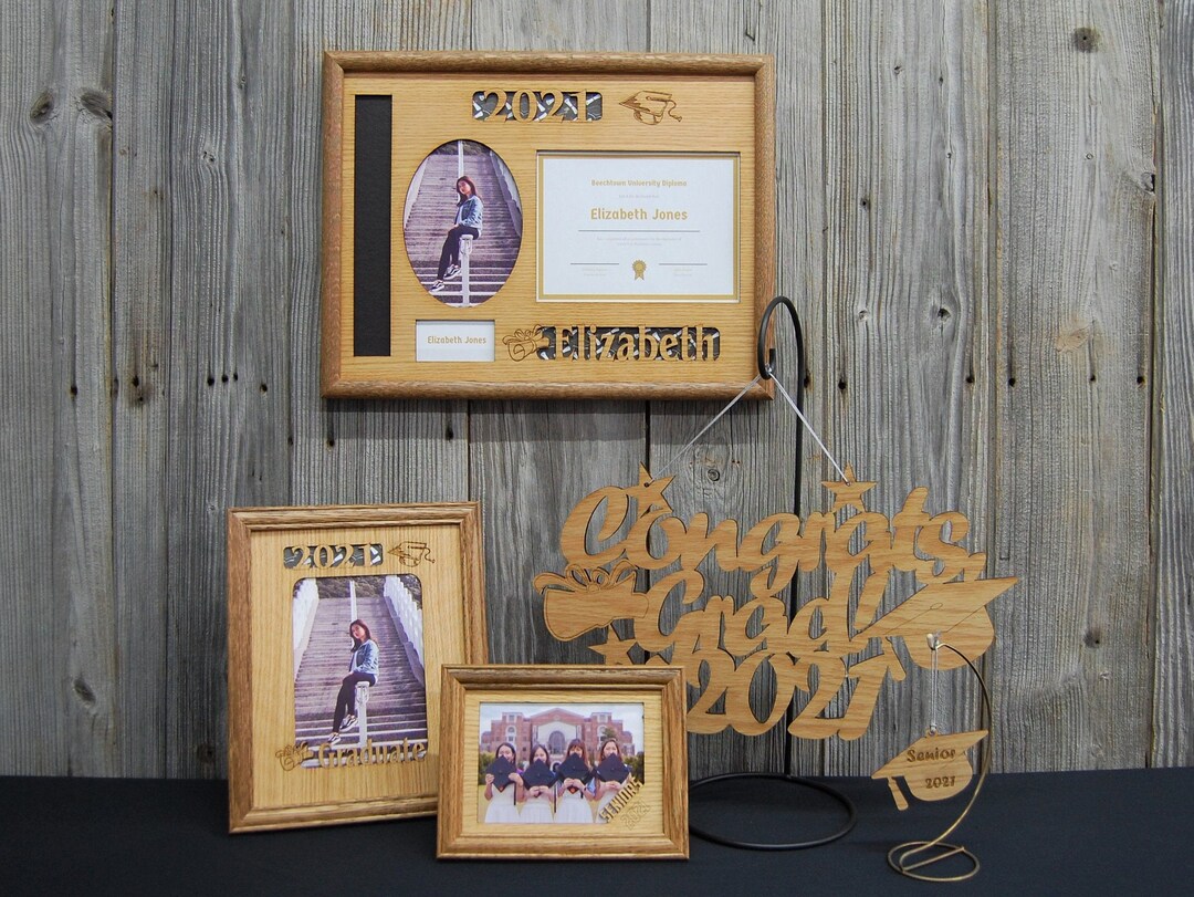 Class of 2024 Graduation Gift Set Diploma Frame, Congrats Grad 2024 ...