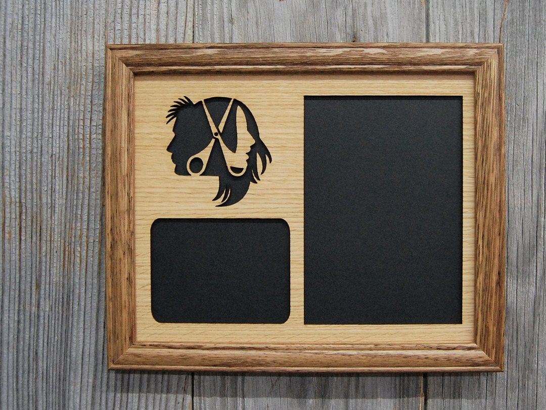 Hairdresser Picture Frame - 8x10 Frame Holds a 5x7 and 3x4 Photo ...