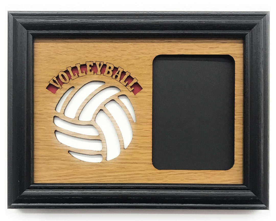 Volleyball Picture Frame - 5x7 Frame Holds 3x4 Photo - Volleyball ...