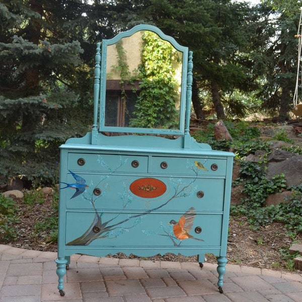 Hand Painted Dresser - Etsy