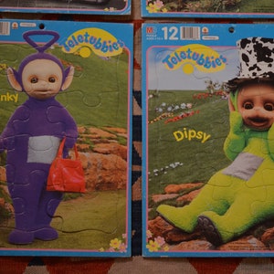 Vintage Teletubbies Large Frame-tray Puzzles, Complete Set of 4, Dipsy ...