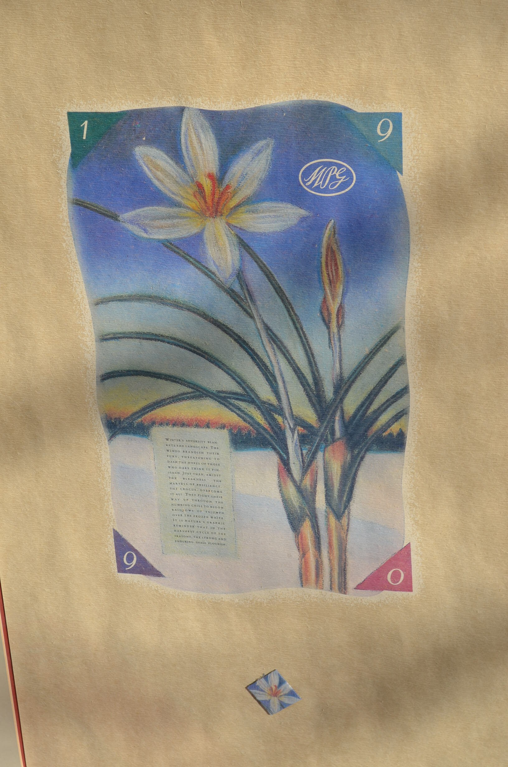 Duffy Original Day Lily Watercolor Artwork for MPG Stockholders 1990 ...