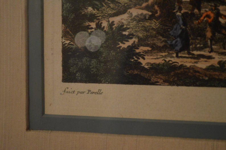 Mid-1600s French Etching Gabriel Perelle Landscape, Antique Engraving ...