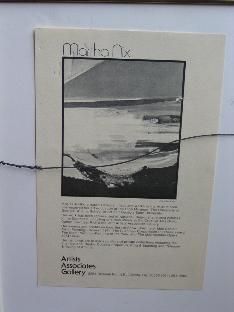 1970s Martha Nix Original Ocean Beach Mountain Watercolor Painting ...