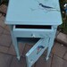 Custom Bird Side Table or Nightstand, Hand Painted Antique Wood ...