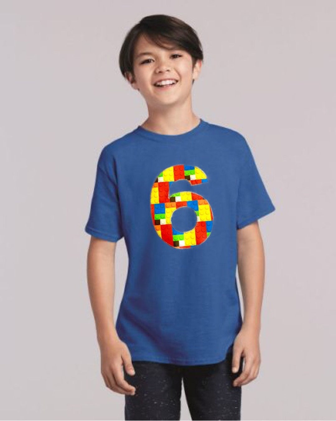 6 Birthday Shirt Construction Blocks Birthday Outfit 6th - Etsy