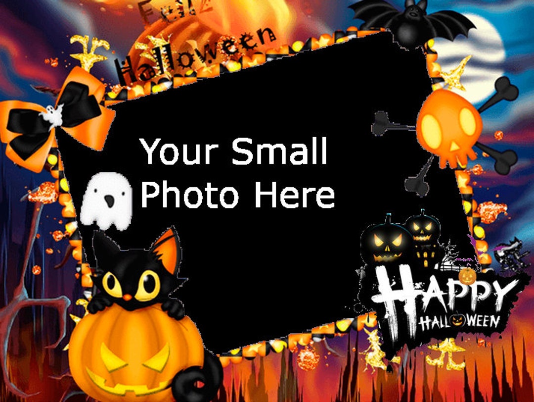 Small Halloween Picture Insert, Border, Frame - Etsy
