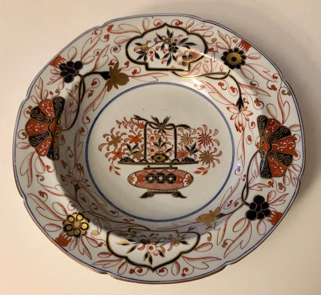 Elegant Spode Stone China Chinoiserie Bowl Stunning Gold and Rust ...