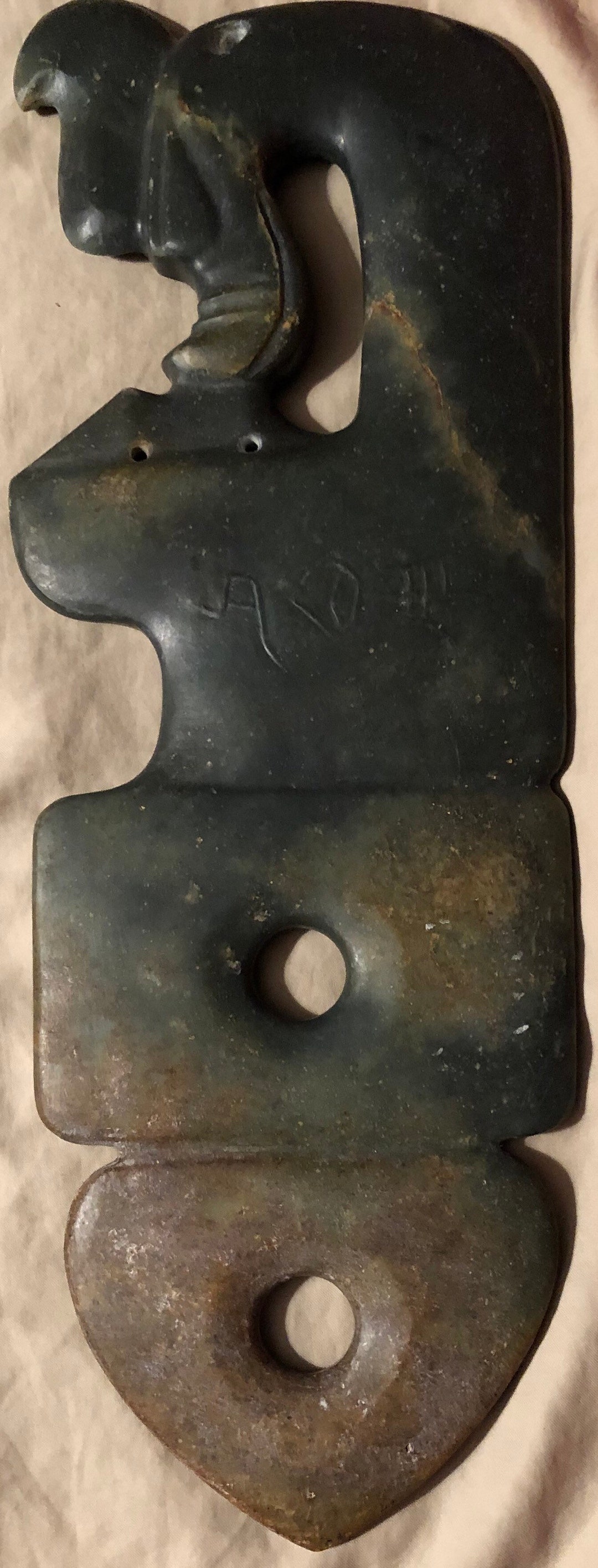 Antique Vintage Monumental Ritual Jade Carving Chinese Nephrite Jade ...