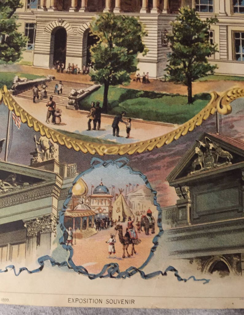 1899 Worlds Fair Exposition Souvenir World Fair Print Art | Etsy