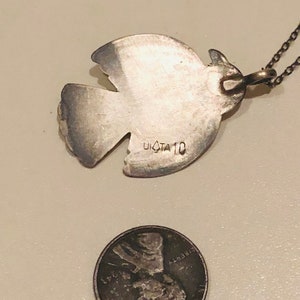 Vintage UITA 10 Hallmark Thunderbird Turquoise Pendant Necklace Native ...