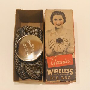 Antique WWII Era 1940s Genuine Wireless Ice Bag in Original Box ...