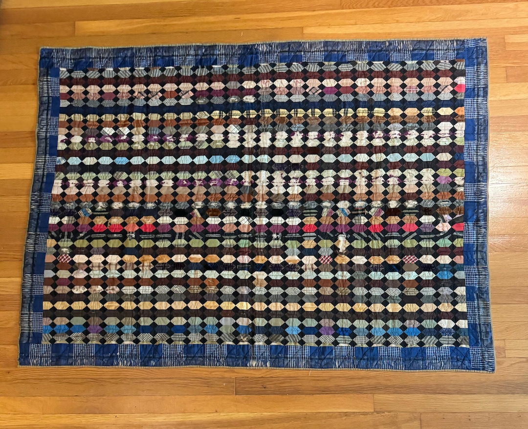 Stunning Antique Victorian Bowtie Quilt Lovers Knot Quilt Colonial Bow ...