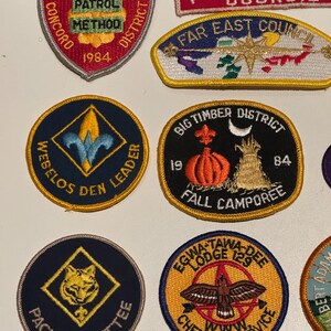 22 Vtg 1980s Boy Scout Patch Collection Atlanta Area Council Badges ...