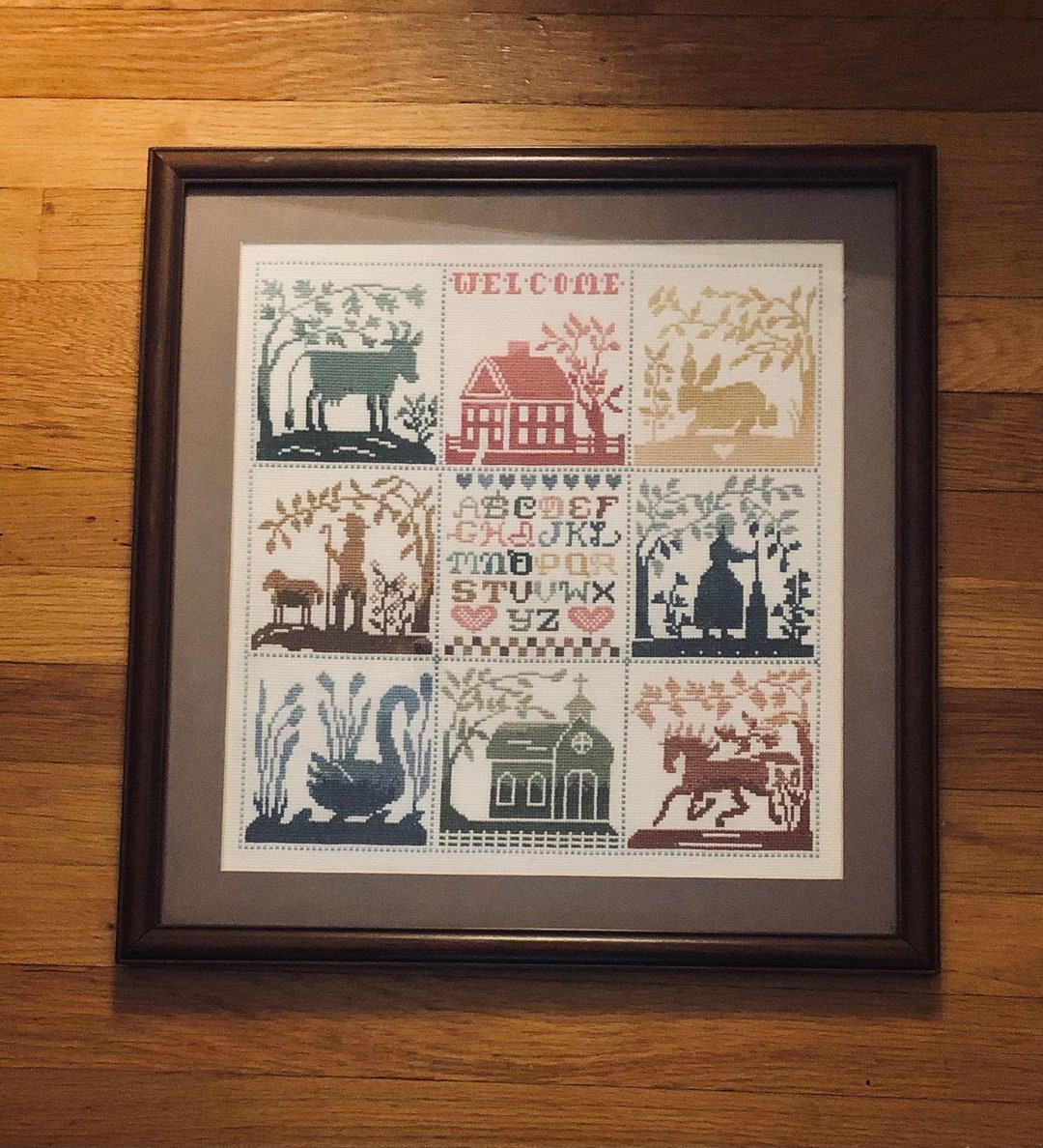 Janlynn Welcome Silhouettes Farmhouse Country Sampler LEAFLET #900-09 ...