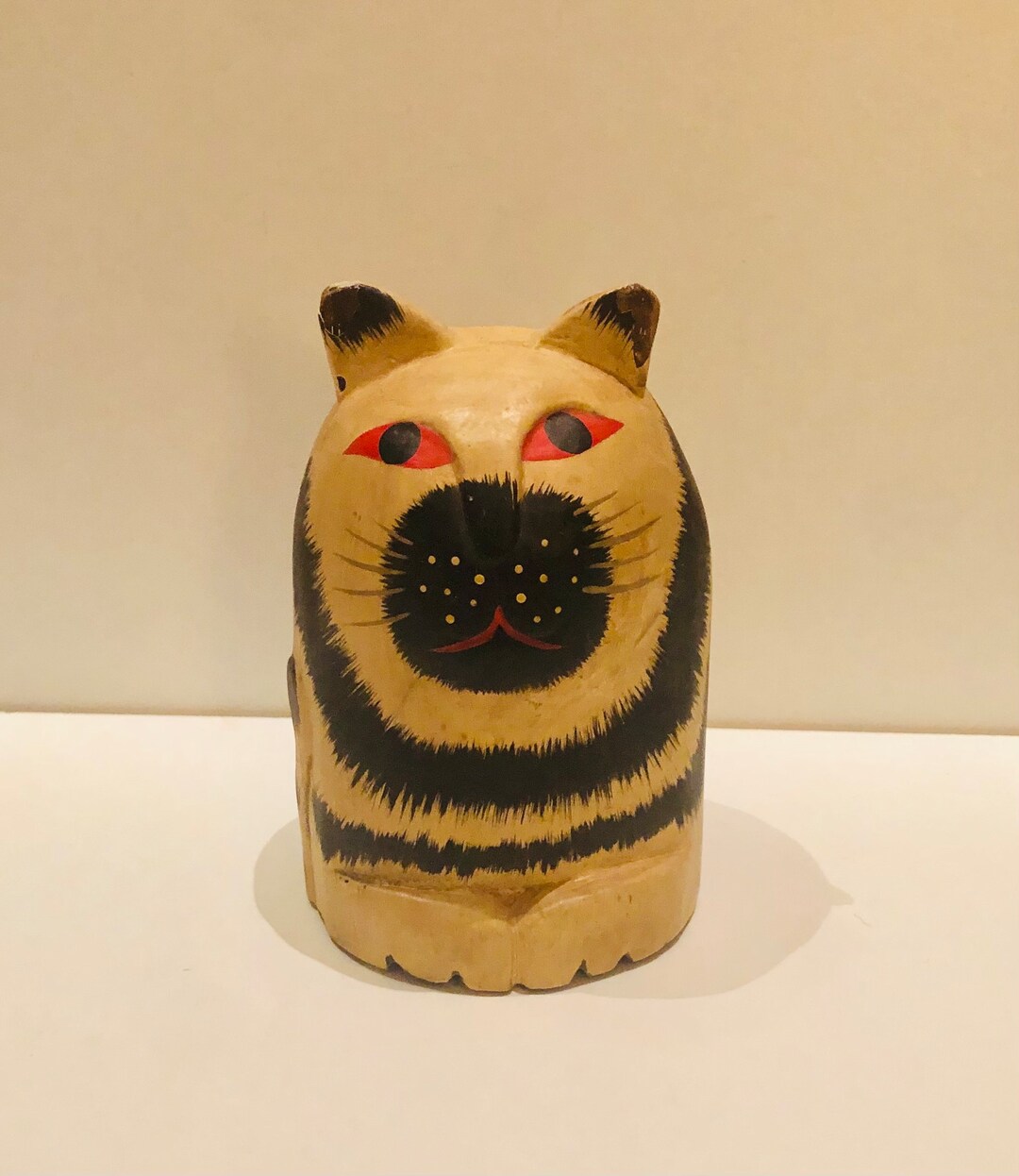 Vintage Laurel Burch Style Tuxedo Cat Statue Sitting Kitty Tiger ...