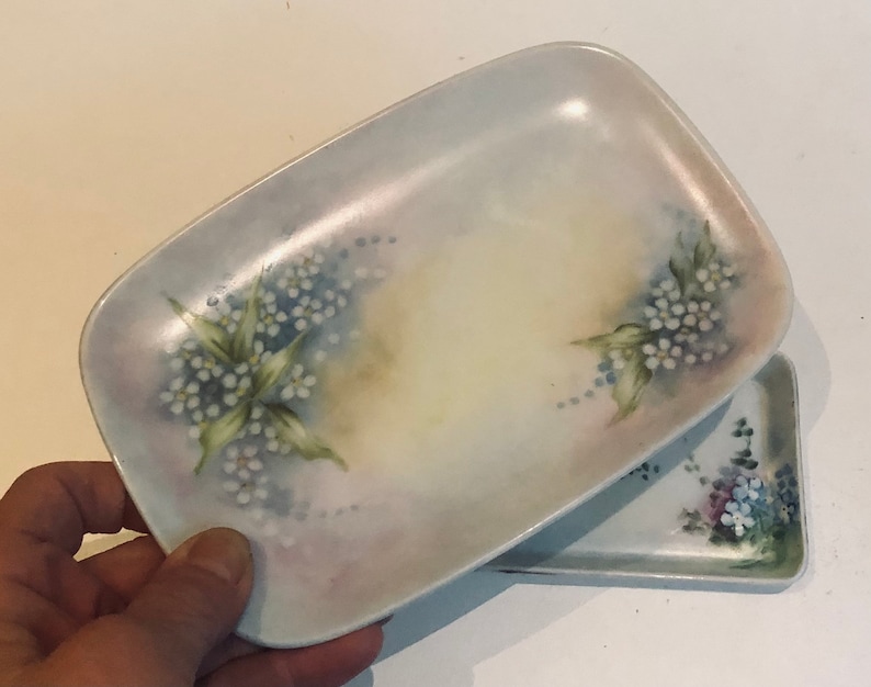 Antique Art Nouveau French Limoges GOA France Trinket Dish Hand Painted ...