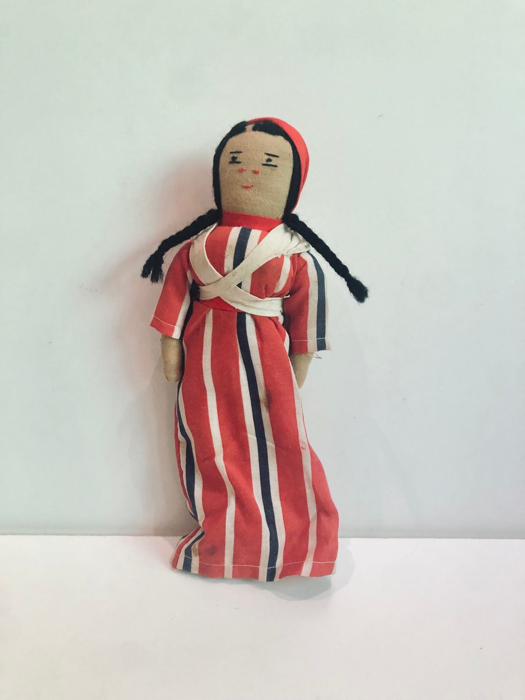 Vintage Handmade Mexican or South American Folk Art Doll Indigenous ...