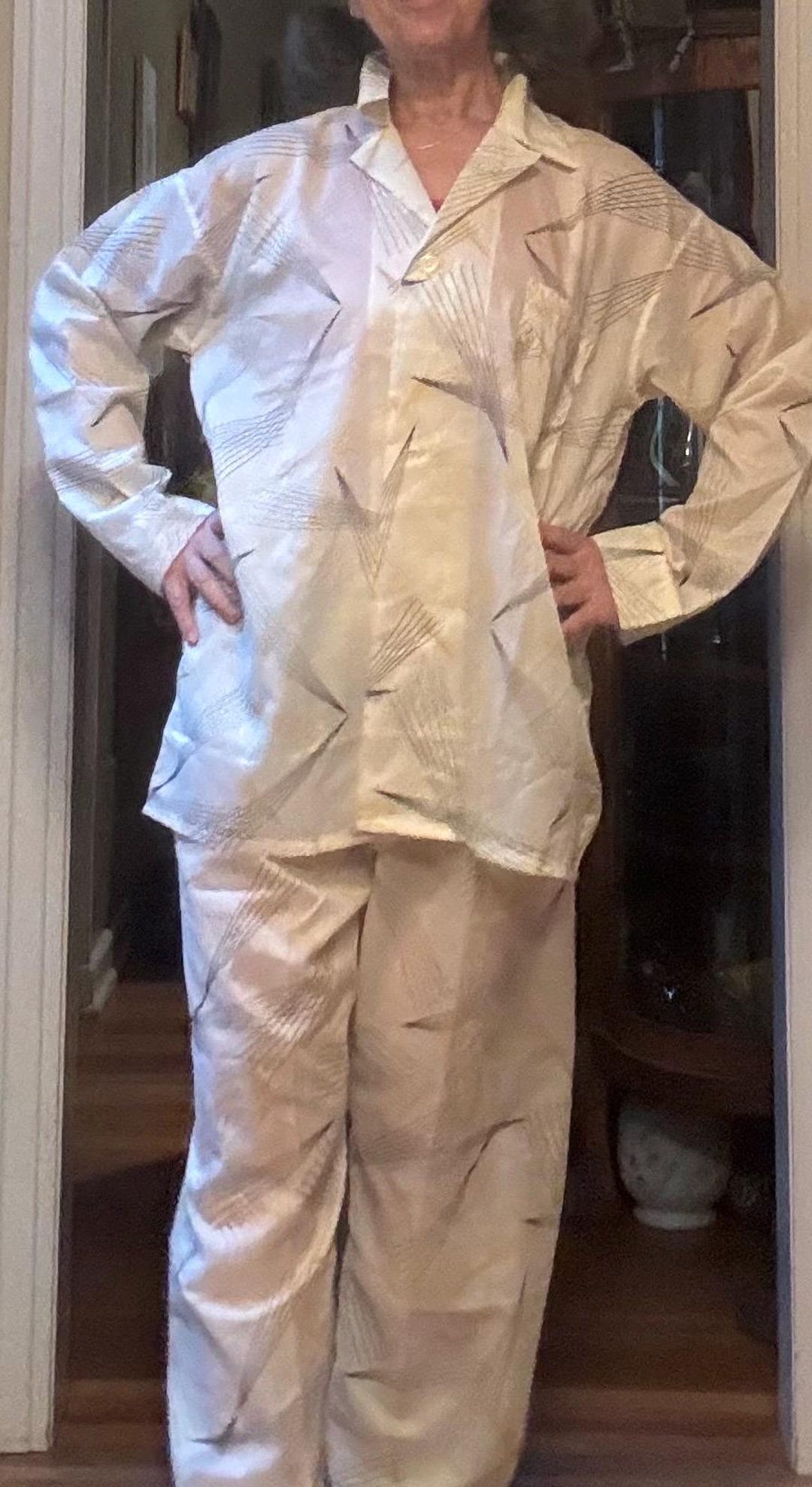 Vintage Mid Century Modern Pajama Set MCM Geometric Loungewear Unisex ...