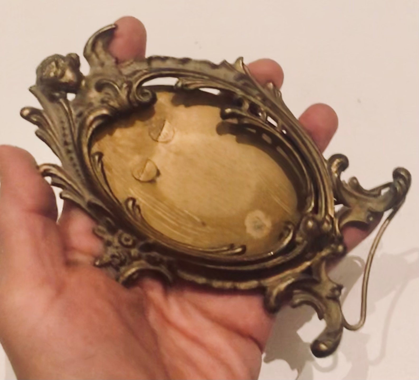 Antique Cast Iron Victorian Cherub Miniature Picture Frame - Etsy